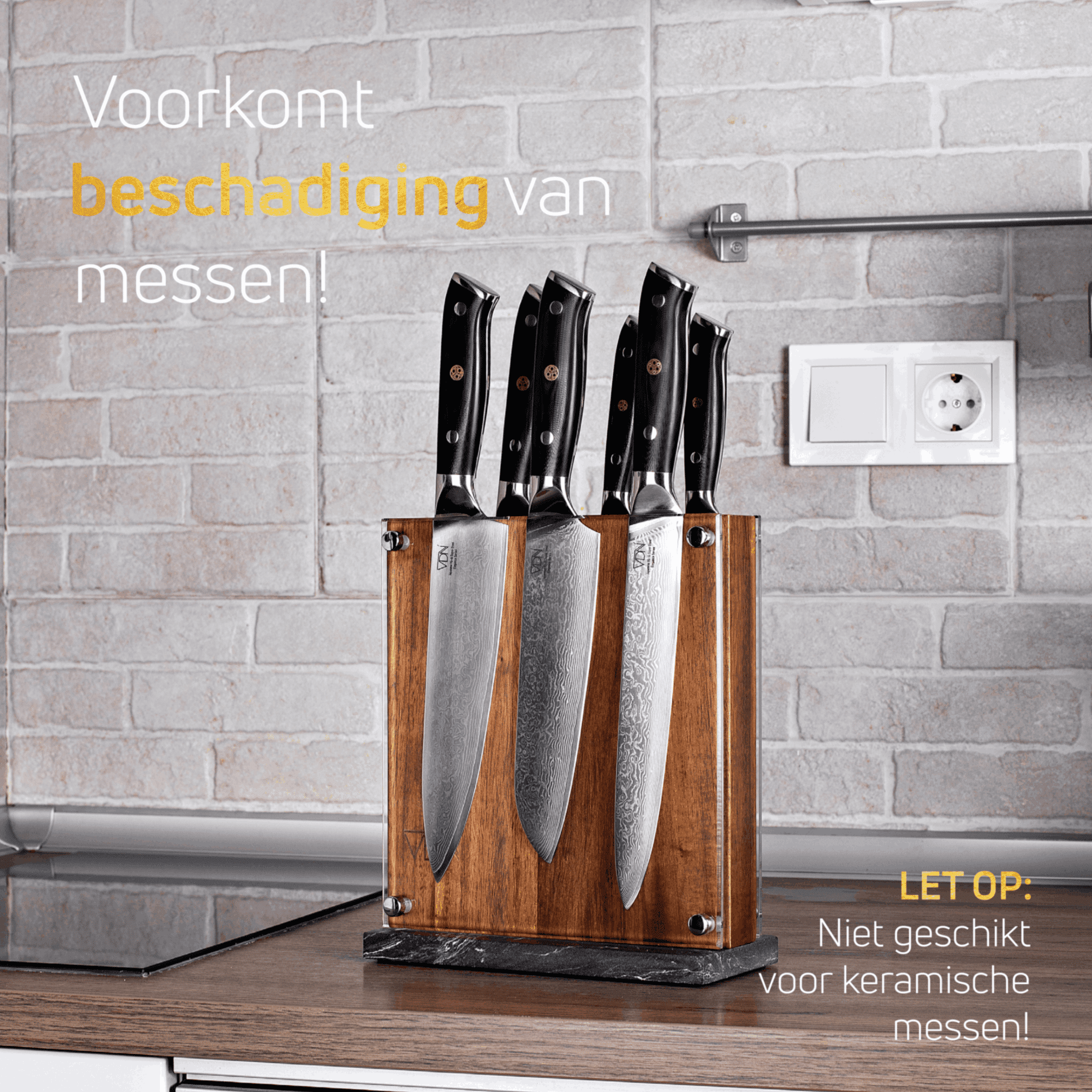 Messenblok magnetisch dubbelzijdig - VDN